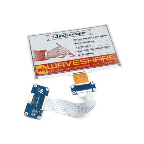 Waveshare Inch E Paper HAT G Red Yellow Black White DarkOct