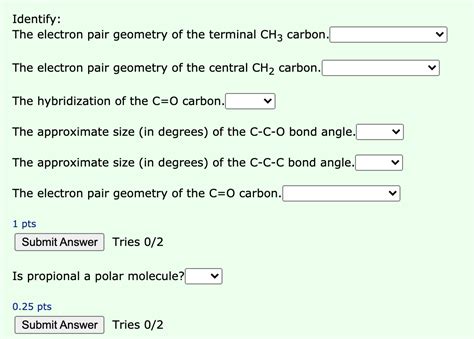 Solved Draw A Lewis Structure For Propional Ch3ch2cho