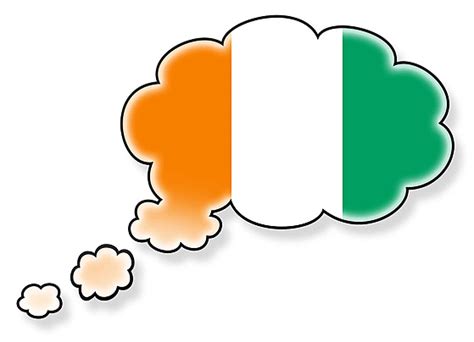 White Background Isolated Flag Floating In Mental Intelligence