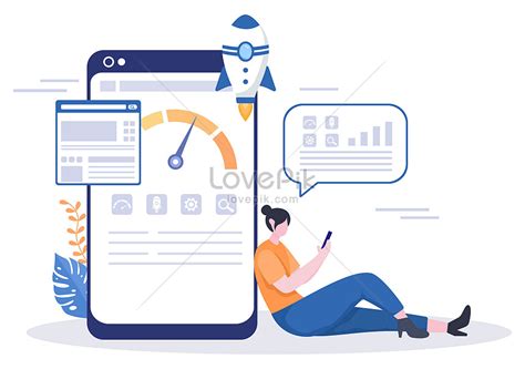 Website Loading Speed Optimization Vector Illustration Imagepicture