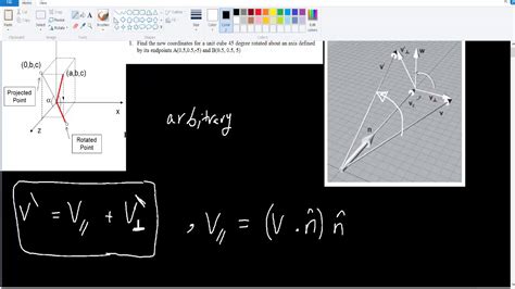 sheet5 q1 method i rotation about arbitrary axis in 3d youtube