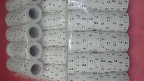 Black Number Label For Garments Packaging Type Roll At Rs 0 50 Piece In Mumbai
