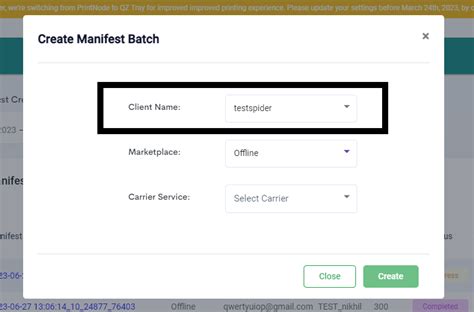manifest generation from easyecom