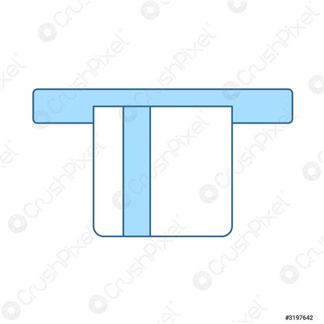 Credit Card Sliding Out From ATM Icon - stock vector 3197642 | Crushpixel