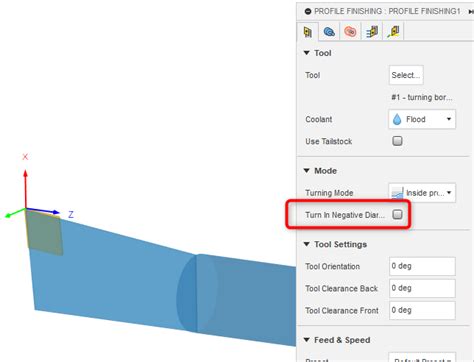 turning profiling below x0 autodesk community