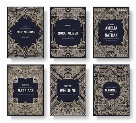 얇은 라인 아트 세트 Flyear 잡지 포스터 책 표지 배너의 개요 템플릿 프리미엄 벡터