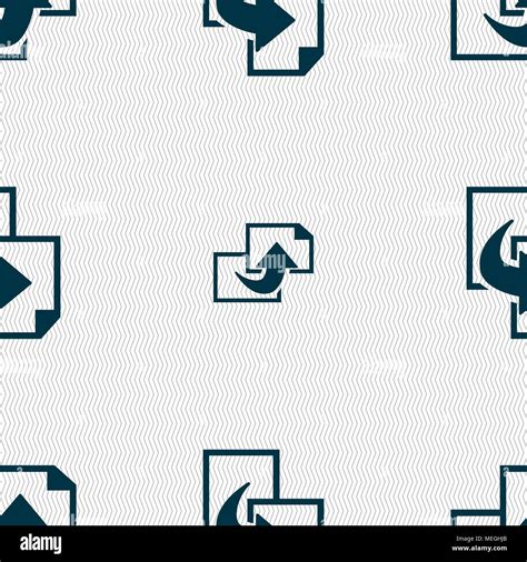 Copy File Sign Icon Duplicate Document Symbol Seamless Abstract