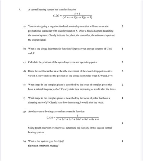 Solved Time Response Of First Order And Second Order System