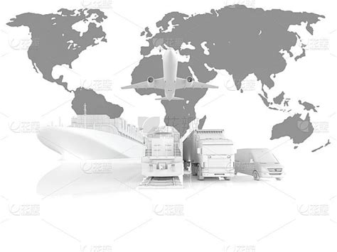 不同种类的货物。三维渲染素材 花瓣网