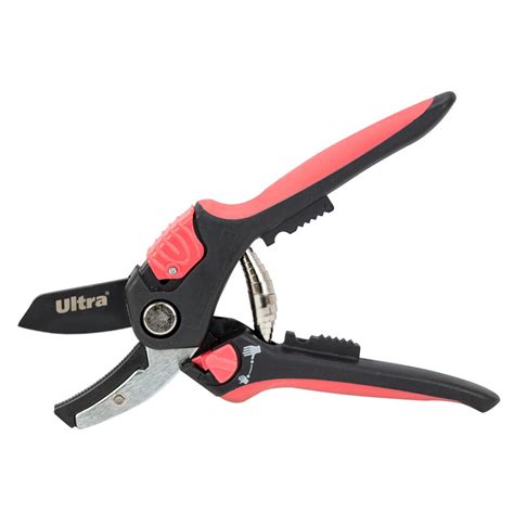Секатор садовий з накаваленкою різ до 20 мм довжина 205 мм ТМ Ultra продаж ціна у Дніпрі