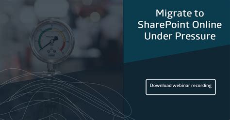 webinar recording migrate to sharepoint online under pressure