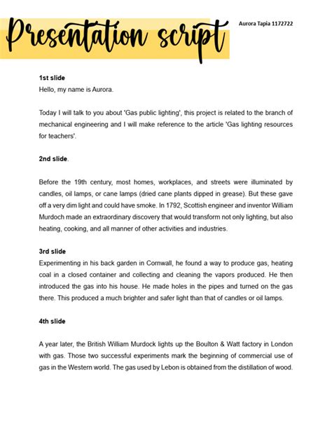 Presentation Script Pdf Street Light Lighting Presentation Script Pdf Street Light Lighting