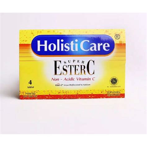 Jual Ester C Holisticare Vitamin C 4 Tablet Esterc Strip Shopee Indonesia