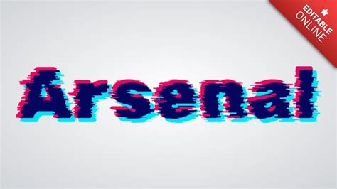arsenal text style effects generator