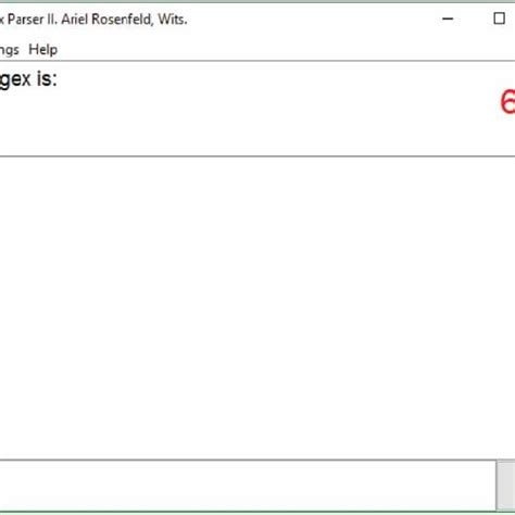 Regex Parser Ii The Game 19 Download Scientific Diagram