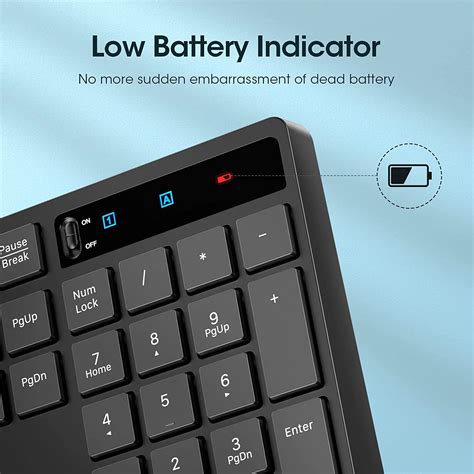 PC230 Wireless Keyboard Mouse Combo,USB, Auto-Sleep, Silent – MPOW