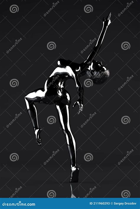 Dancing Shiny Woman Stock Illustration Illustration Of Female 211960293