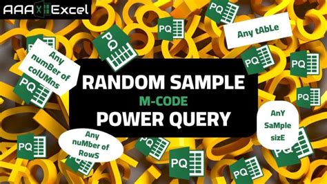 Amr Atef On Linkedin Power Query Random Sample Any Table Any Number Of Rows Any Data