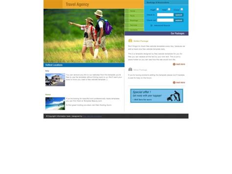 Download Free Htmlcss Template Travel Agency Free Html Templates