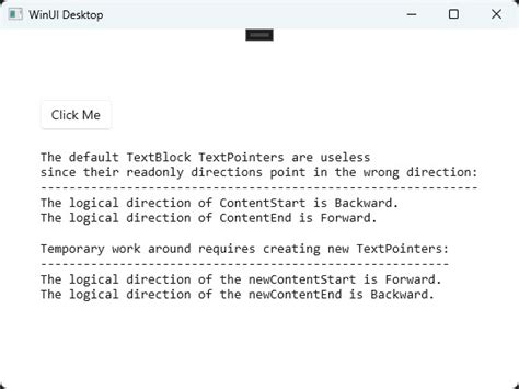 Textblock Contentstart And Contentend Have Reversed Default Logical