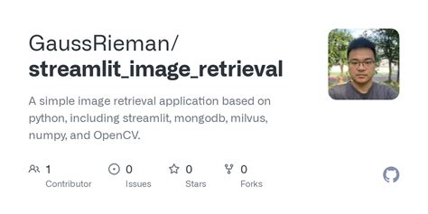 Github Gaussriemanstreamlitimageretrieval A Simple Image Retrieval Application Based On