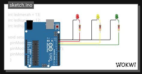 Contoh Led On Off Wokwi Esp32 Stm32 Arduino Simulator