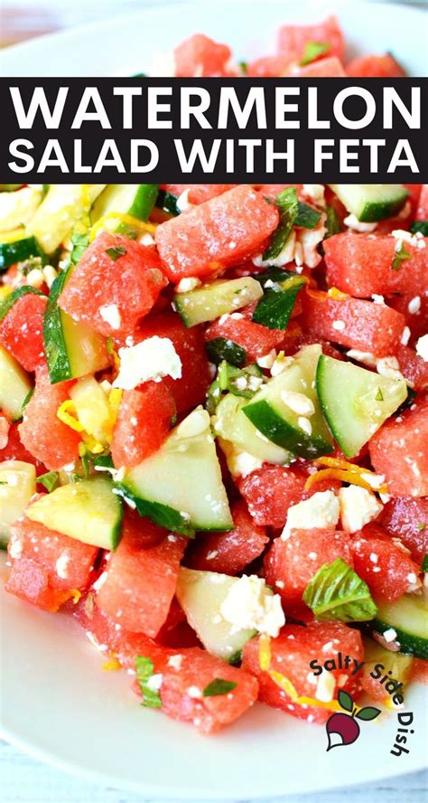 Watermelon And Feta Salad With Honey Balsamic Vinaigrette Artofit