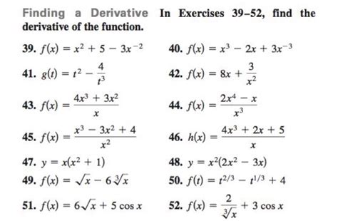 Solved Calculus 1 Derivatives Hw Help I Already Have The