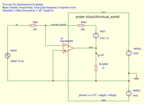 The EasyEDA Pin Parameterised Opamp Model OSHWLab