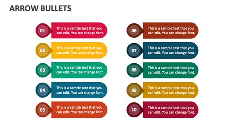 Arrow Bullets PowerPoint And Google Slides Template PPT Slides