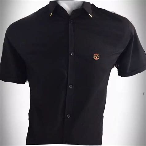 خرید و قیمت پیراهن مشکی مردانه پارچه نخی لنین آستین کوتاه از غرفه تولید