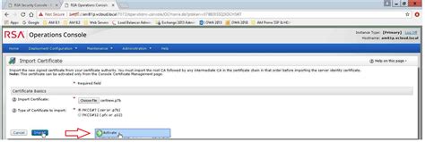 How To Replace The Rsa Authentication Manager Self Signed Console