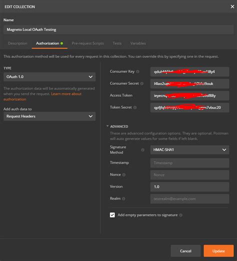 Api Magento 2 Oauth Request Token Oauthprobleminvalidsignature