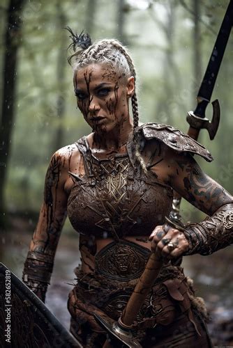 Viking Woman Warrior Art