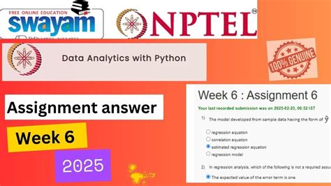 NPTEL Data Analytics With Python Week Assignment Answers Solution Quiz Jan