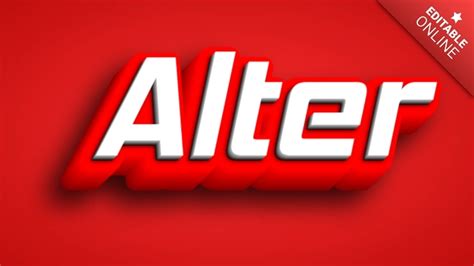 Alter Text Effect Generator