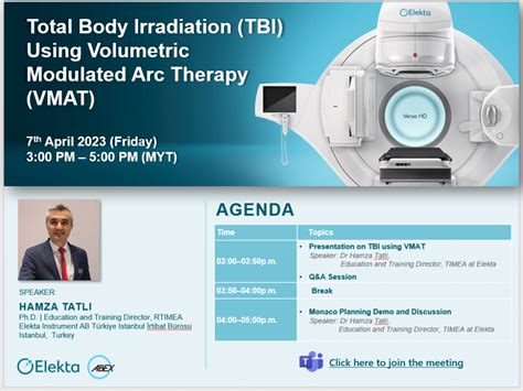 Webinar Total Body Irradiation Tbi Using Volumetric Modulated Arc Therapy Abex Medical