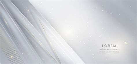 추상적 인 우아한 흰색과 회색 배경과 대각선 황금 선 장식으로 텍스트를위한 복사 공간 0명에 대한 스톡 벡터 아트 및 기타 이미지 0명 3차원 형태 가리기 Istock