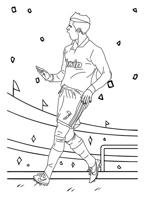 60 Cristiano Ronaldo Coloring Pages Free Printable Pdf And Online
