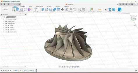 Sajal Rajoria On Linkedin Centrifugal Impeller Designed Using Autodesk Fusion 360