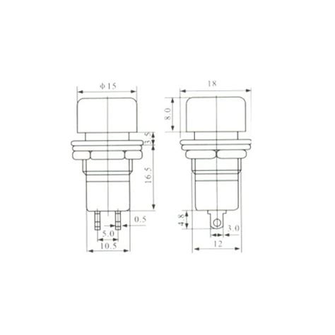 chave push button com trava psb 16a preto autocore robótica arduino