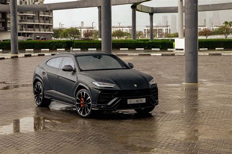 Rent Lamborghini Urus Black Matte In Dubai Sportscars Octane Rent