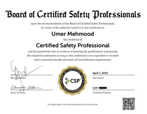 Umer Mehmood Csp® Asp® Ms Nebosh Igc Env Lac On Linkedin Bcsp Csp Safety 281 Comments