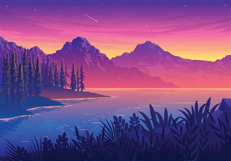 Landscape Vector Art Icons And Graphics For Free Download