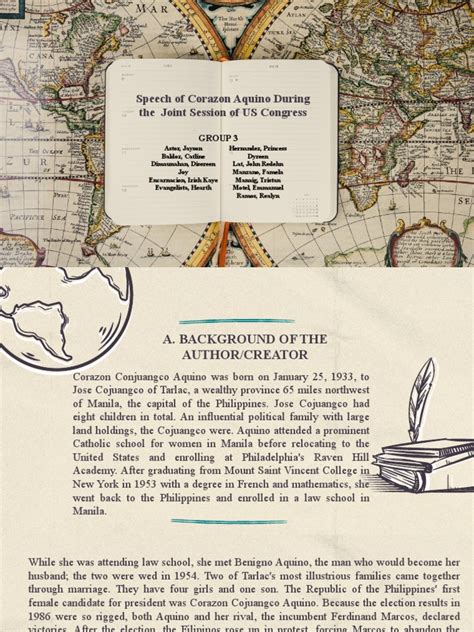 Content And Contexual Anayliss Pdf Corazon Aquino Government
