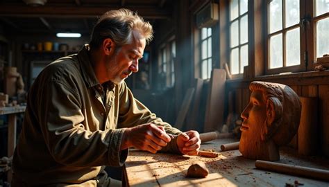 Free Masterful Wood Carving Image Woodworking Craftsman Artisan