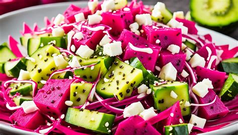 Pitaya And Cucumber Salad A Crunchy Refreshing Side Dish
