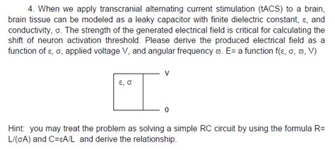 Solved When We Apply Transcranial Alternating Current