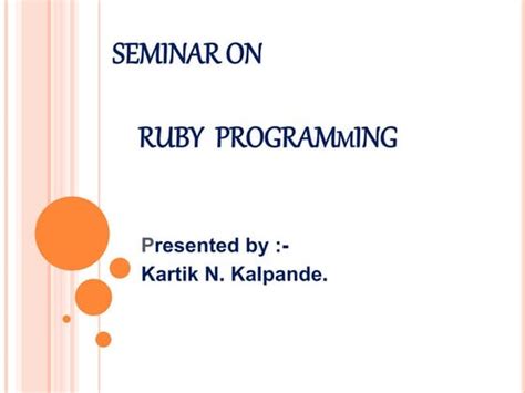Object Oriented Programming Ppt