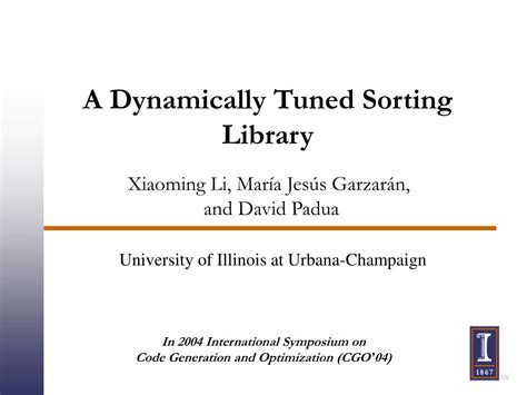 ppt a dynamically tuned sorting library powerpoint presentation free